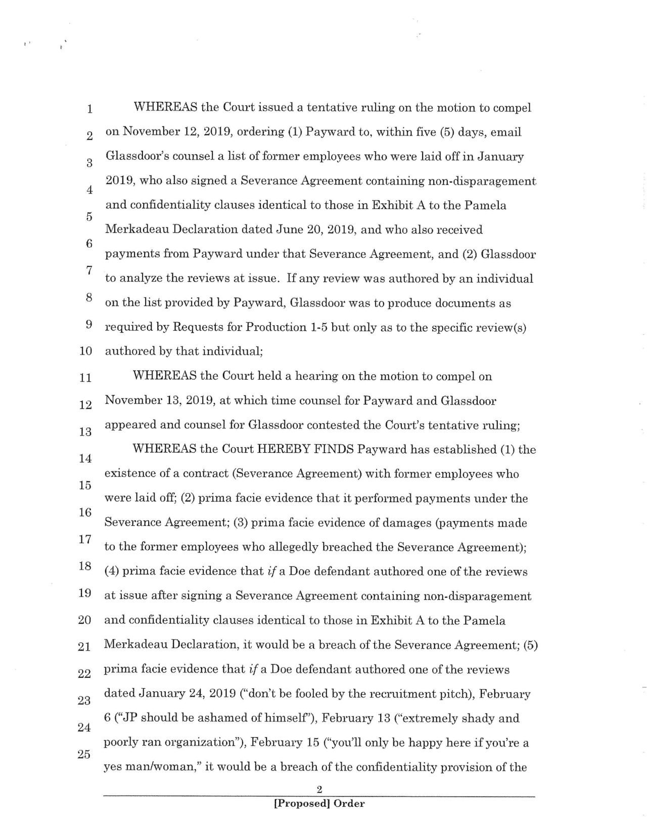 Ω Tara’s Payward, Inc. v. Does 1 through 10 | The Sege Law Practice